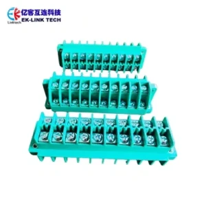 Buy Fixed Type Terminal Block Wire Connector Double Row Screw Terminal ...