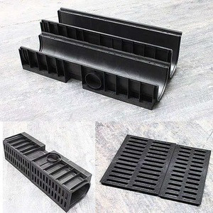 Buy Hdpe Membrane Drainage Ditch Liner Drainage 100-800mm Width Precast ...