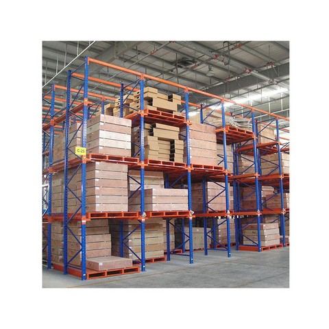 Buy Heavy Duty Power Coating Warehouse Storage Push Back Pallet Racking ...