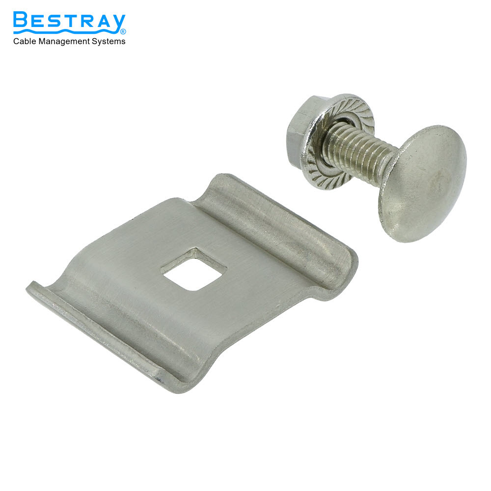 Buy High Quality Wire Mesh Cable Tray Dual Wire Clamp Kit For Tray W=50 ...