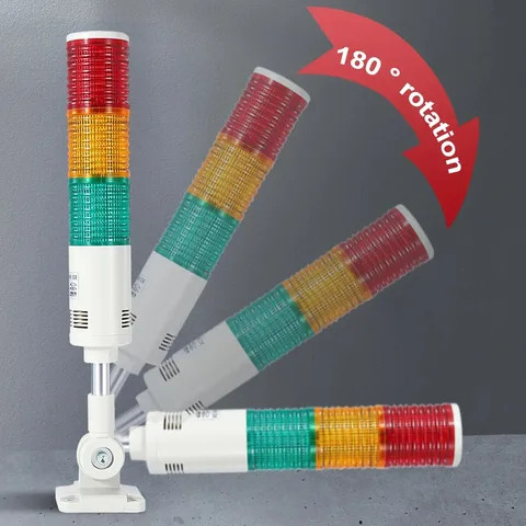 Buy Industrial Multi-layer Tower Warning Light With Buzzer Three-color ...