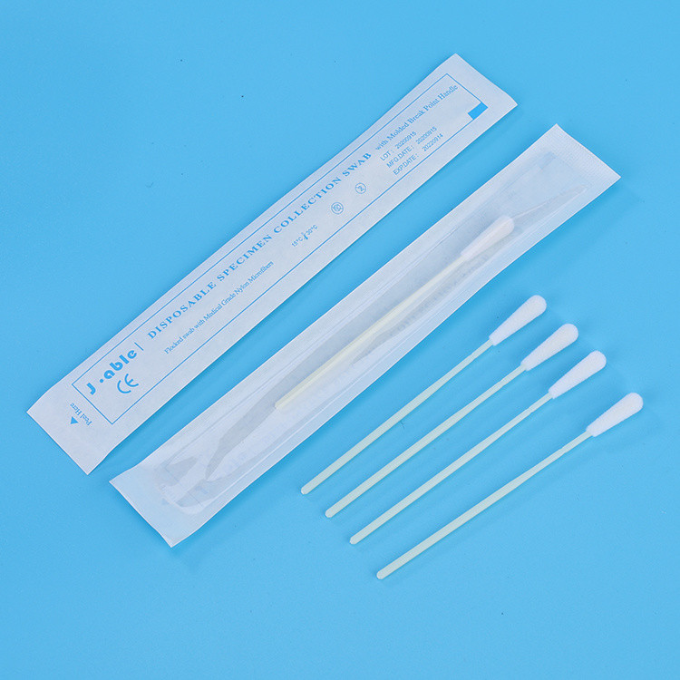 Buy Jr619 Disposable Swab Sterile Nasal Oral Flocked Swab from Anji ...