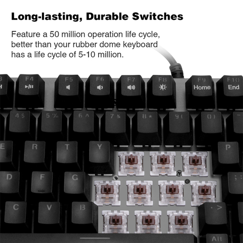Buy Mechanical Keyboard Wired 78 Key Mini Compact Ergonomic Keyboard ...