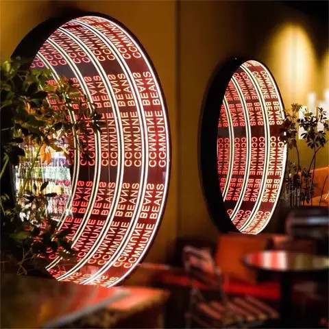 Buy Mirror Infinity Letter Sign Rgb 3d Infinity Mirror Custom Led Sign ...