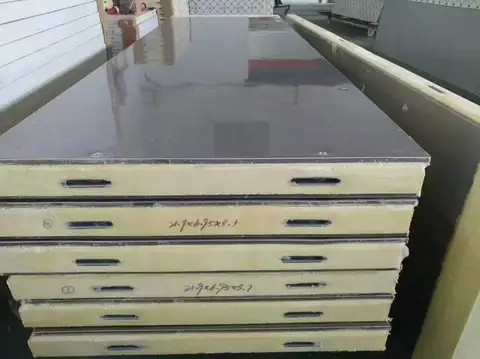 Buy 100mm Insulated Metal Pir Wall Pu Roof Panel Poliuretan ...