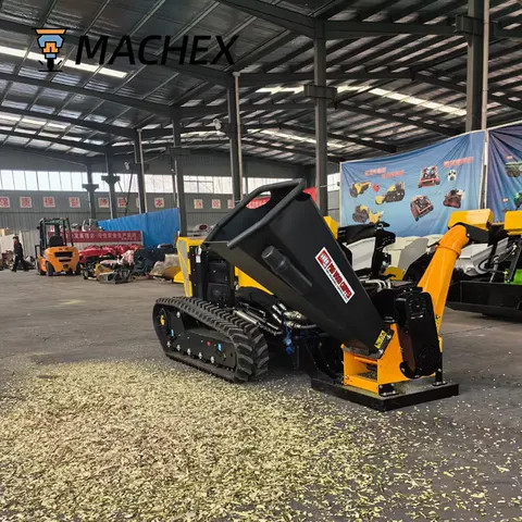 Buy Mst-40 Rubber Track Mini Crawler Mulcher Wood Chipper Lawn Mower ...