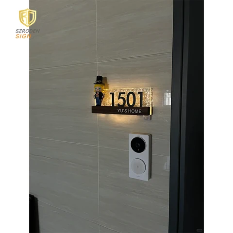 Buy New Design Backlit Stainless Steel Luminous House Numbers Modern ...