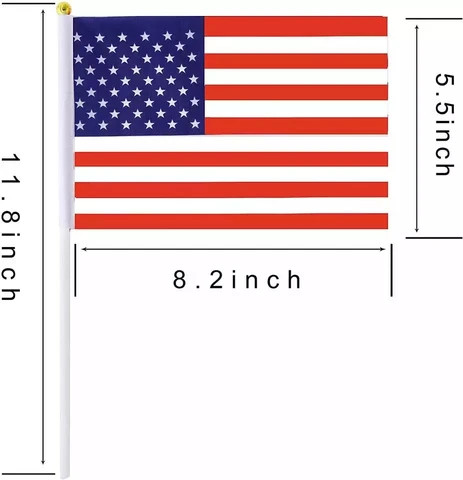 Buy Outdoor Promotion Flag Usa Hand Held Unite State Printed Flag ...