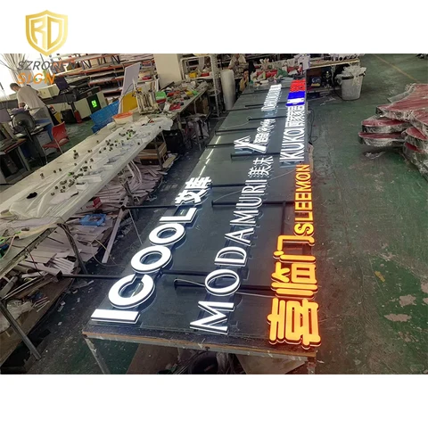 Buy Outdoor Waterproof Laser Engraved Led Edge Lit Signage 3d Giant ...