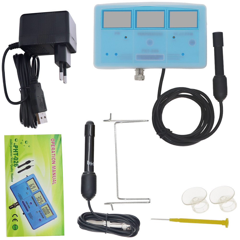 Buy Pht-026 Digital Ph Meter Multi-parameter Water Quality Tester Built ...
