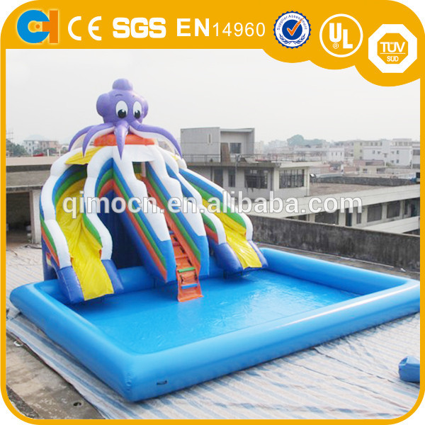 Buy Promotional Inflatables Octopus Water Slide With Pool ,giant ...