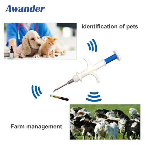 Buy Rfid Animal Id Chip Microchip Implantable Syringe For Livestock ...