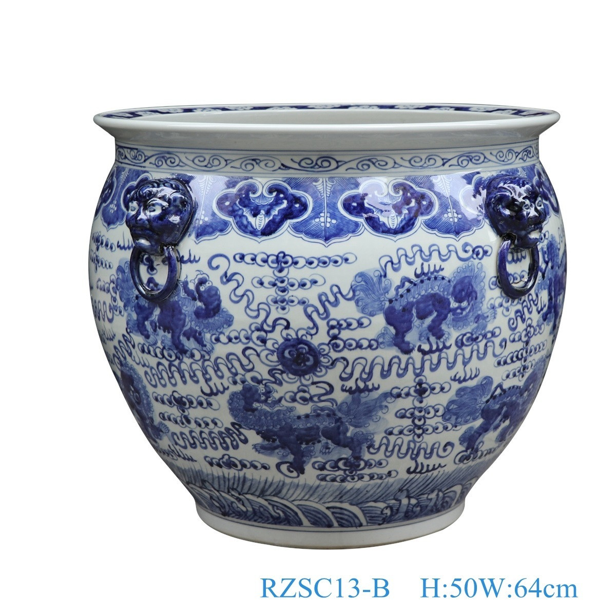 Buy Rzsc13-a/b/c Jingdezhen Hand Painted Dragon Pattern Blue And White ...