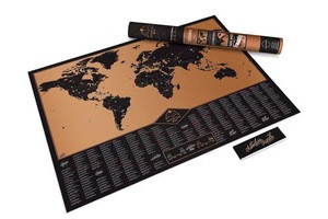 Buy Scratch Off Map Of The World World Map Including Flags Map Push ...