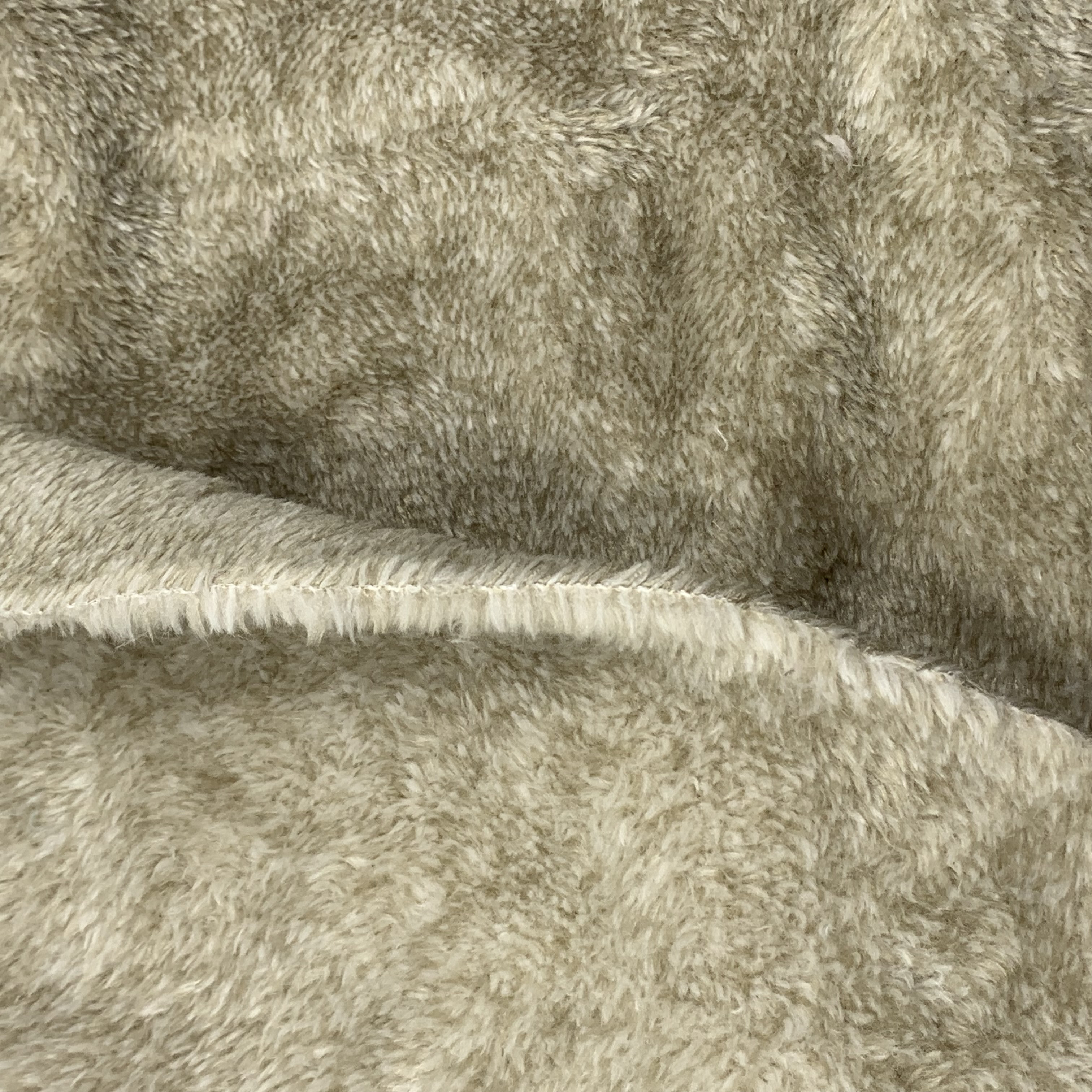 Buy Soft Sherpa Fabric Cationic Shu Velveteen Caramel Rabbit Faux Fur ...