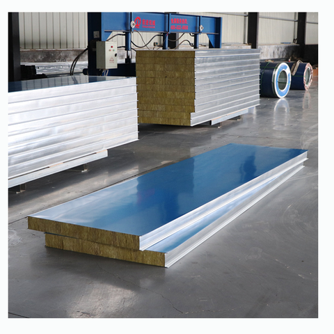 Buy Thermal Insulation Wall Panel Rock Wool Sandwich Panel For Wall And ...