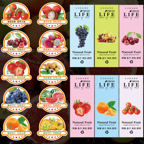Buy Wholesale Organic Food Fruit Stickers Stickers Fruit Stickers from ...