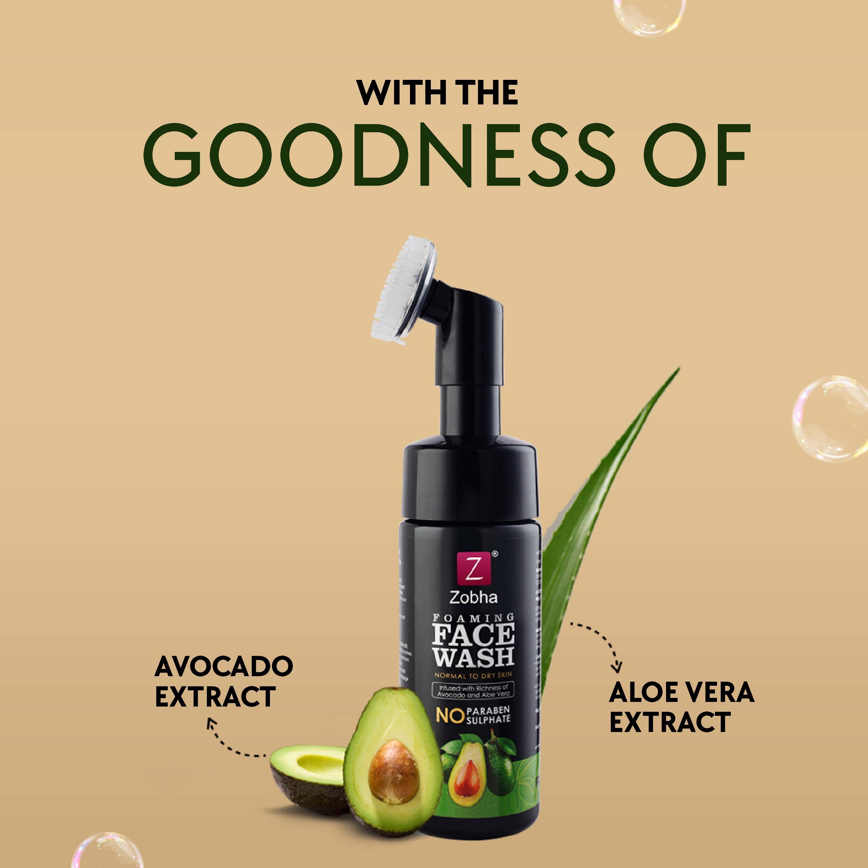 Buy Avocado Foaming Face Wash | Hydrating & Nourishing Cleanser For Dry ...