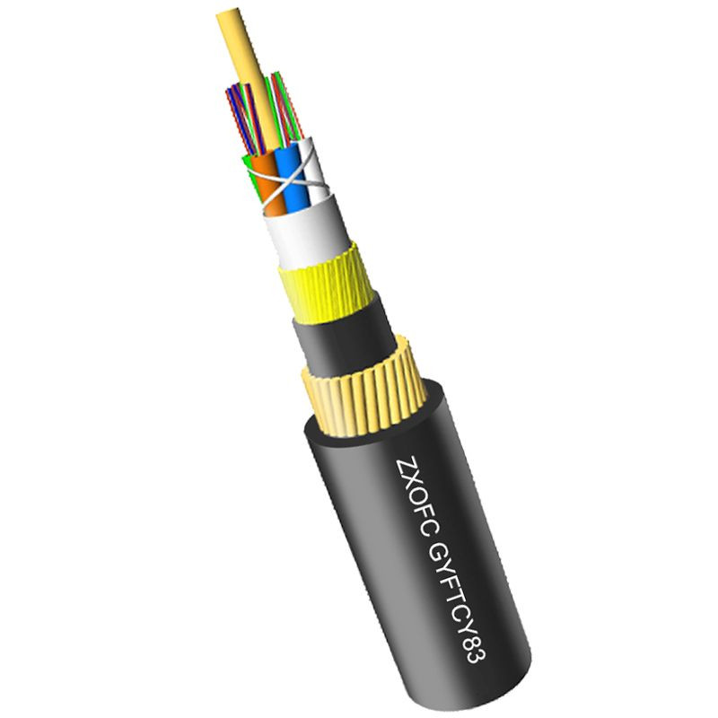 Buy Frp Center Reinforced Pbt Loose Tube Fiber Optic Cable With Outer ...