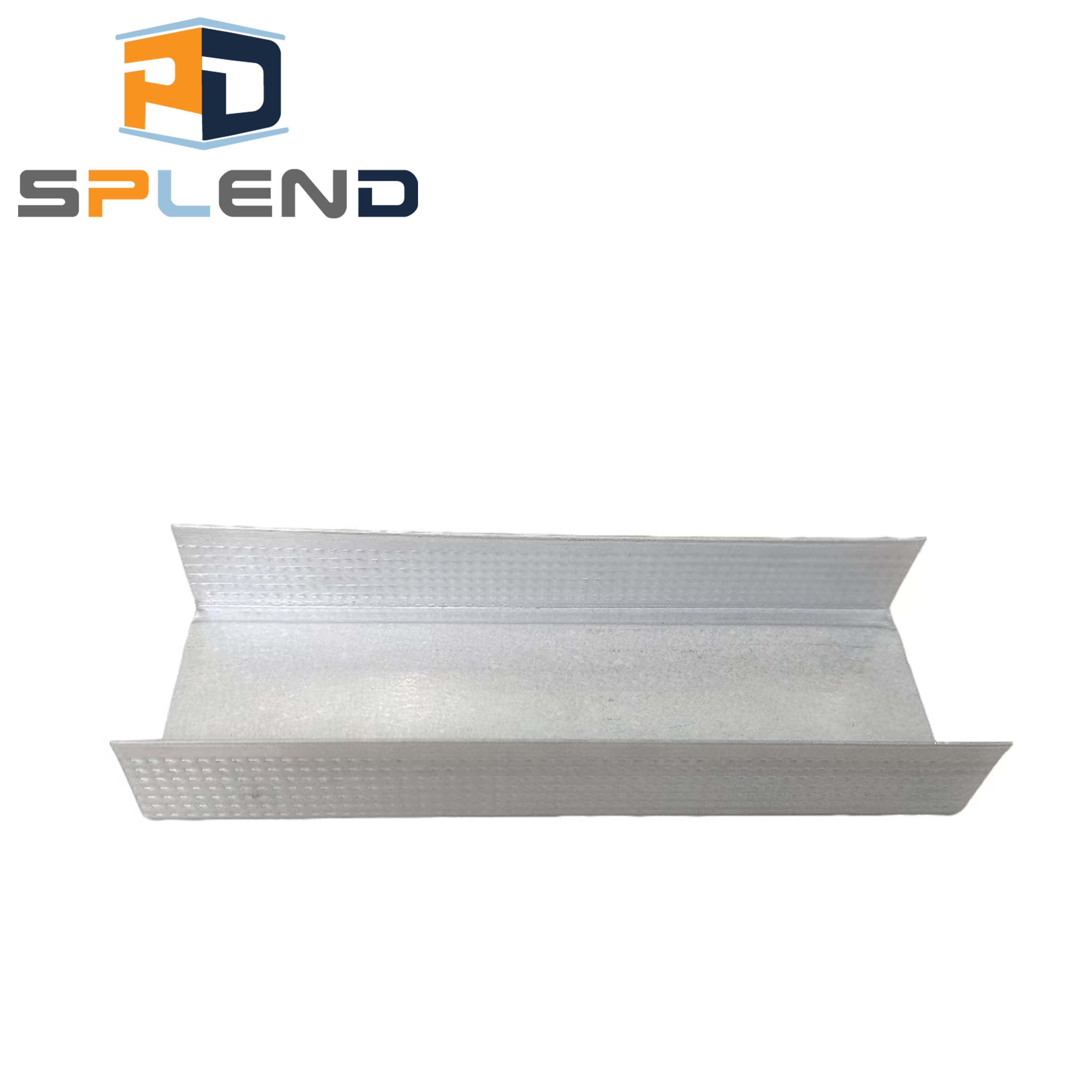 Buy Regular Spangle Galvanized U-shape Steel Bottom Track Essential ...