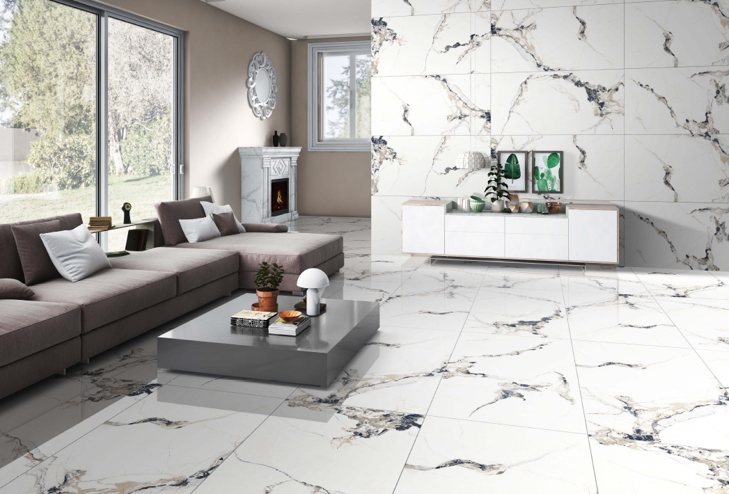 Buy Belleza Natural Tile, Glossy Surface, 60x120 Cm, Eternal Collection ...