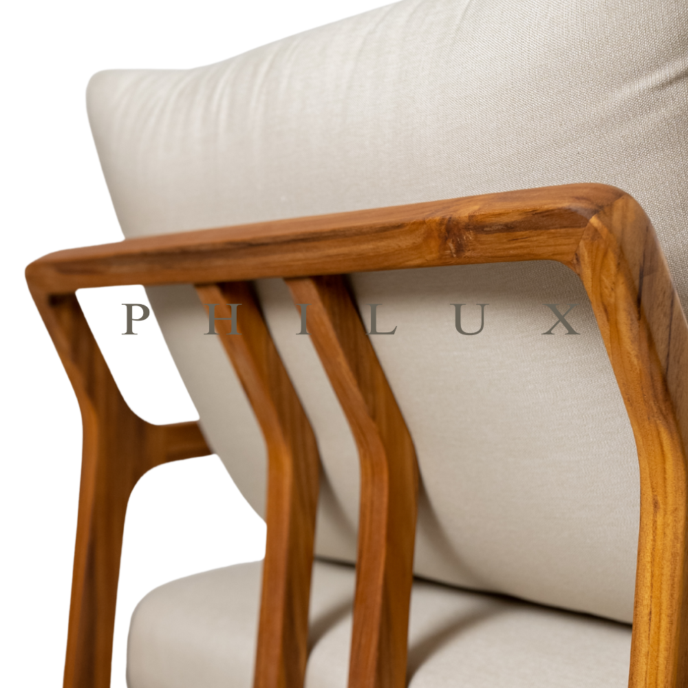 Buy Philux Palma Armchair Elegant Solid Wood Accent Chair With ...