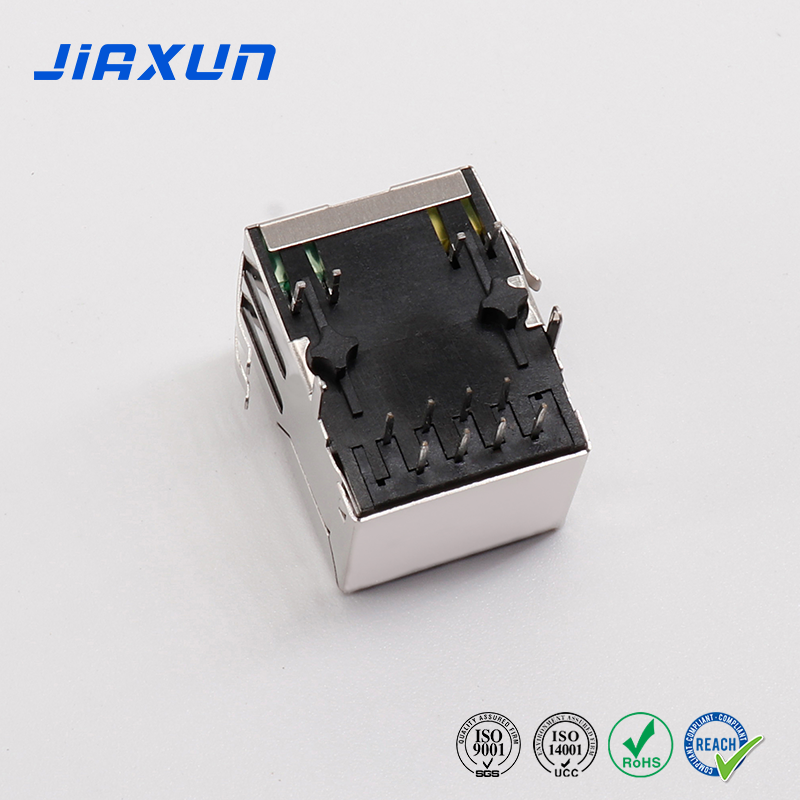 Buy Single Port Mid-mount Vertical Low Profile Smt Female Rj45 Socket ...