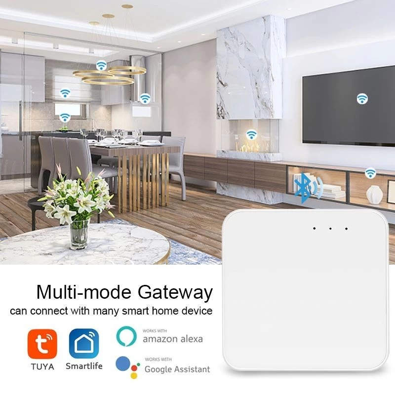 Buy Zigbee3.0 Tuya Smart Gateway Multi-mode Zigbee Bluetooth Mesh Hub Work Via Smart Life Voice ...