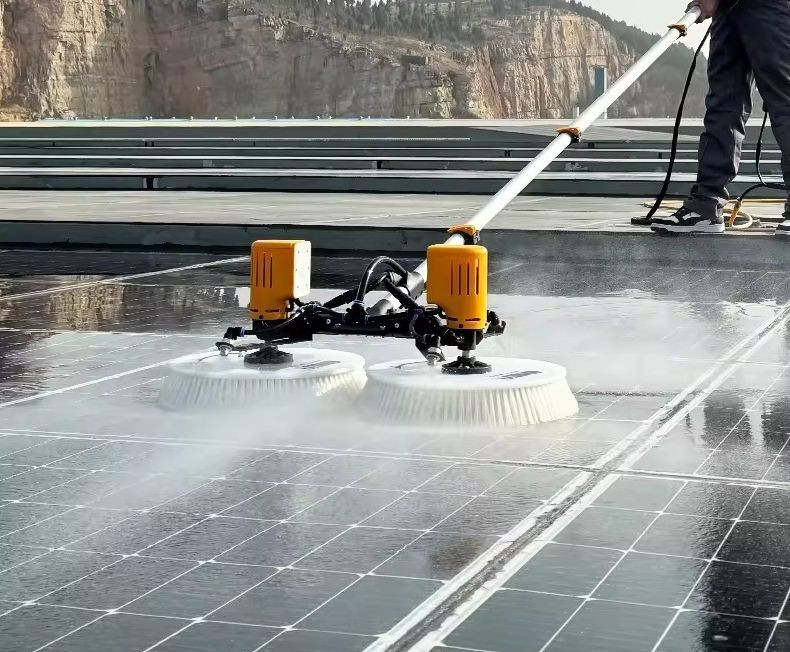 Buy Solar Cleaning Brush Hand-hold Electric Cleaning Tool Solar Panel ...