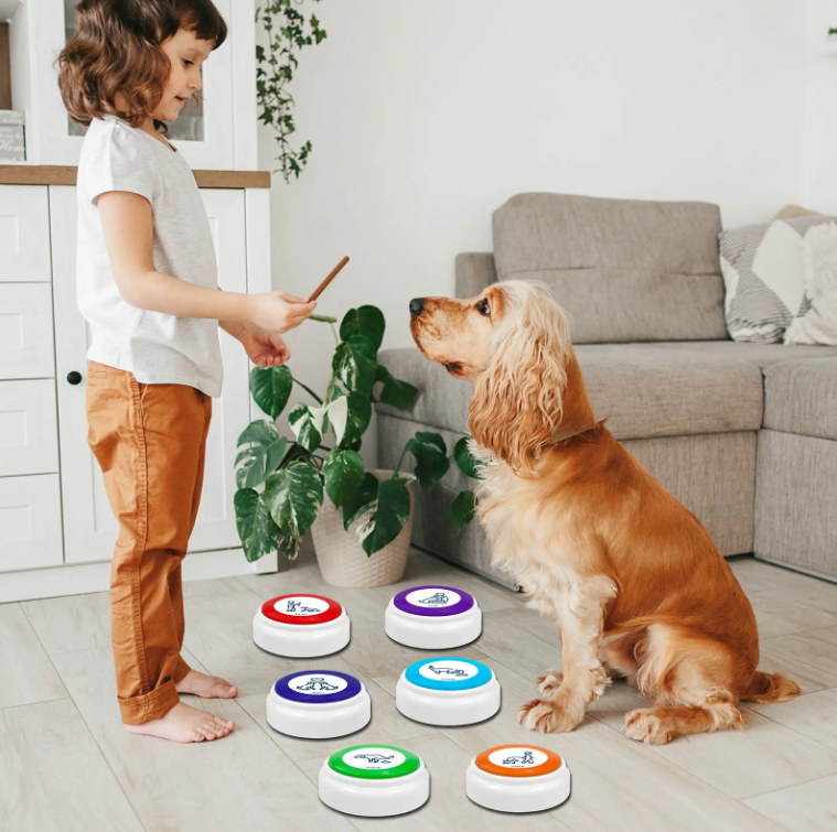 Buy Recordable Answer Buzzers Talking Button For Dog Communication Pet ...