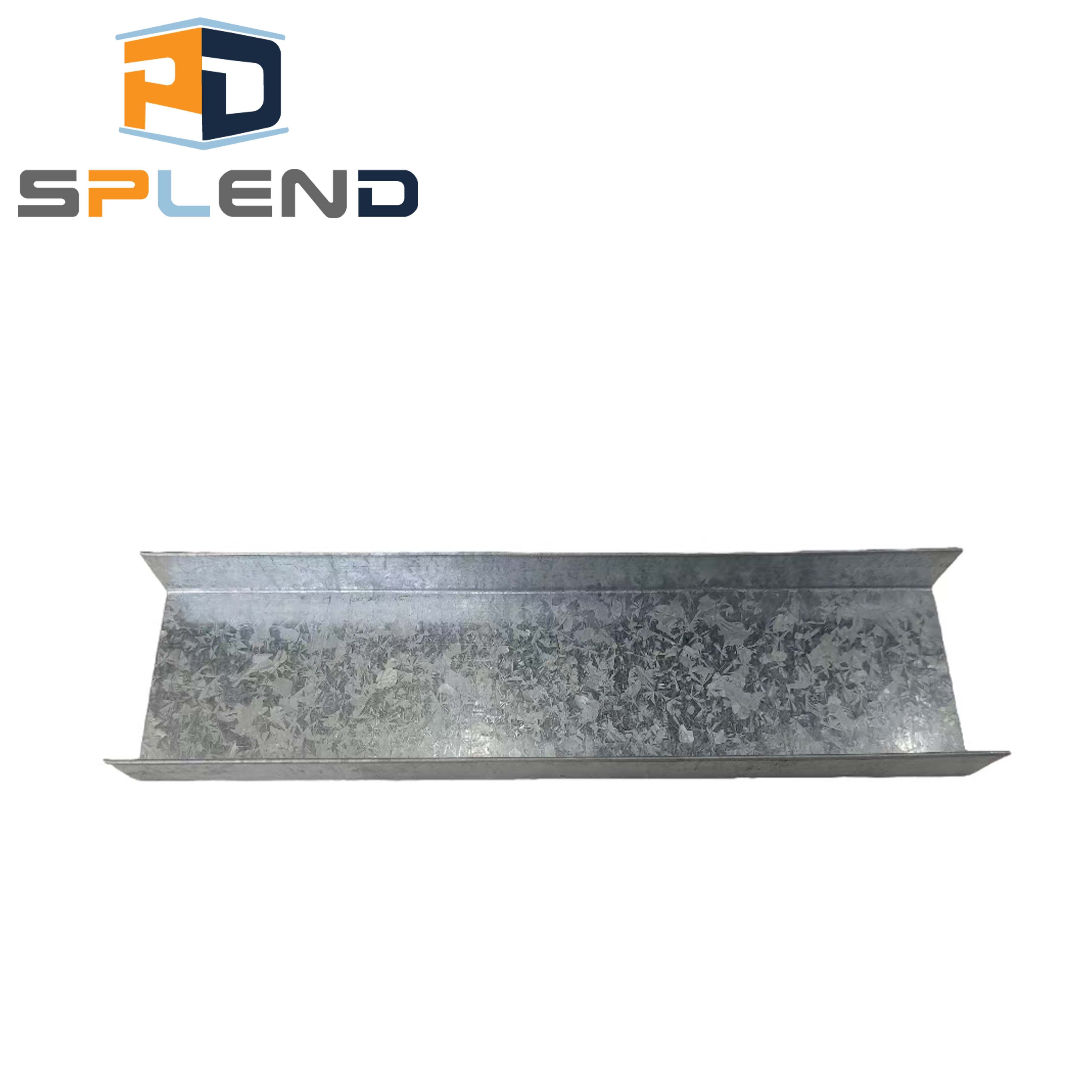 Buy Regular Spangle Galvanized U-shape Steel Bottom Track Essential ...
