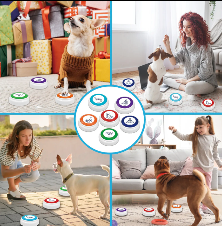 Buy Recordable Answer Buzzers Talking Button For Dog Communication Pet ...