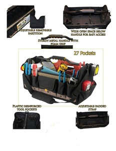 Buy 20-inch Open-top Soft Sided Tool Box Sturdy Metal Handle With ...