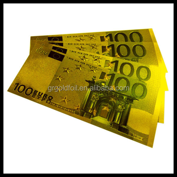 Buy 24k Gold Foil Currency Banknotes, Golden Craft Gold Plated Gift ...