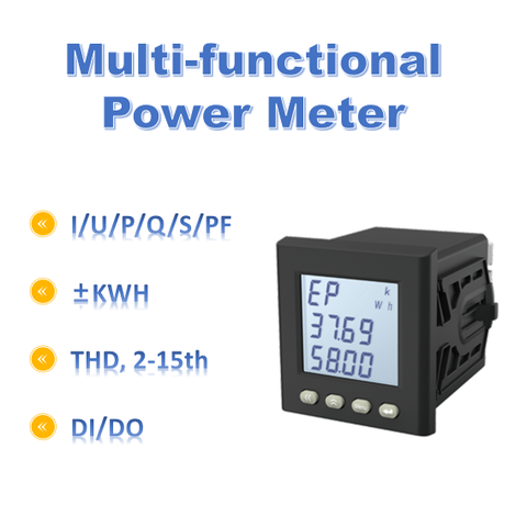 Buy 3 Phase Multi-function Ac 1a 5a Rs485 Modbus Lcd Digital Power Meter from Jiangsu Sfere ...