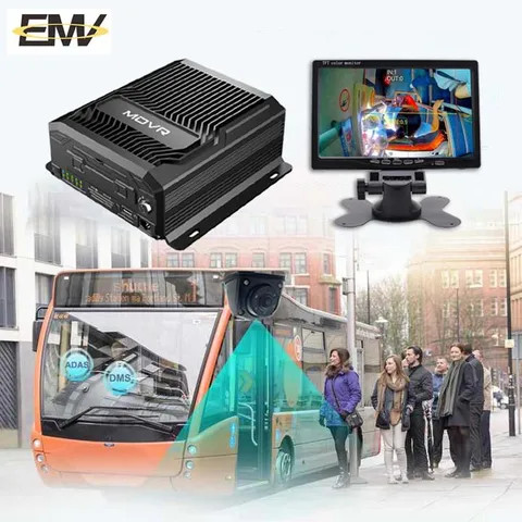 Buy 4ch 1080p Ahd Hdd School Bus People Counter Mdvr Systems Ai ...