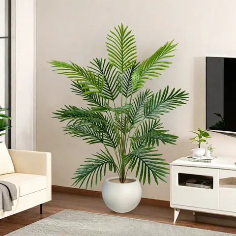 Buy 65/125cm Realistic Indoor Ornamental Artificial Plam Plant High ...