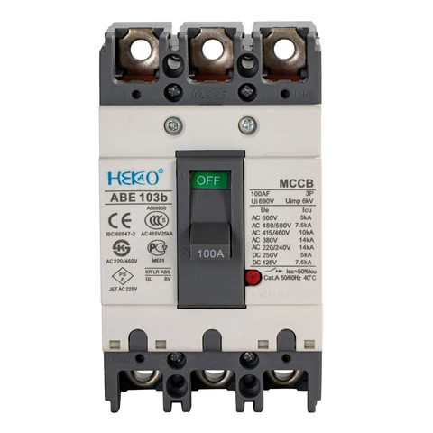 Buy 100a Abe 103b 3p Mccb Moulded Case Circuit Breaker from Yueqing ...