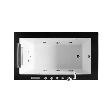 Buy Acrylic Modern Network Red White Rectangular Spa Bath Massage ...