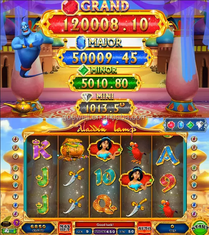 Buy Aladin Lamp Vertical Slot Game Board Aladin Lamp Gaming Slot Game ...