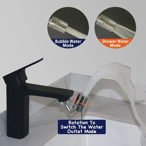 Buy Copper 720 Degree Swivel/dual-function Faucet Sprayer Head Rotate ...