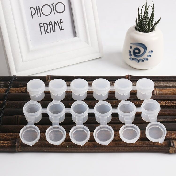 Buy Empty Strip Plastic Paint Pots Art Supplies Paint Container from ...
