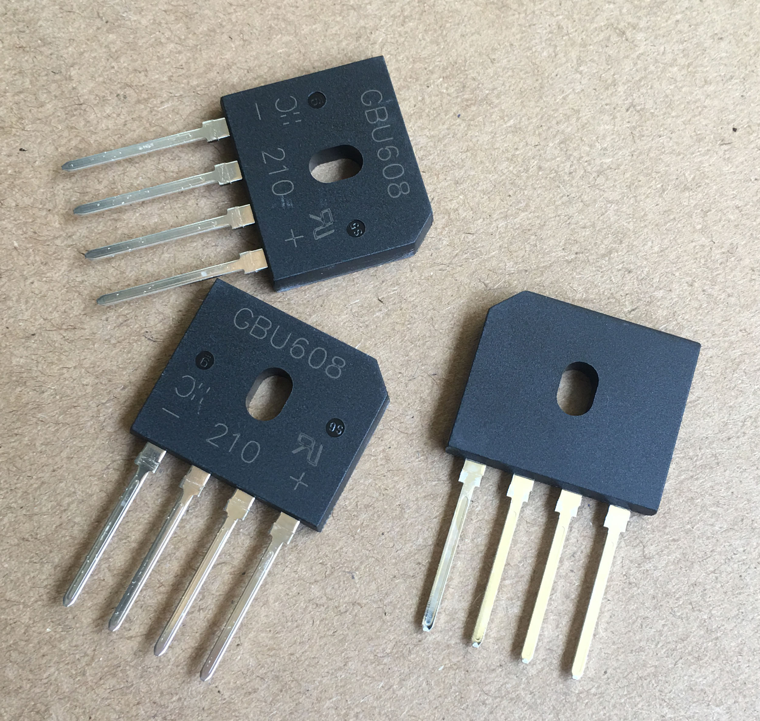 Buy Gbu608 100% Original New Bridge Rectifier Diode 6a 800v Full Bridge ...