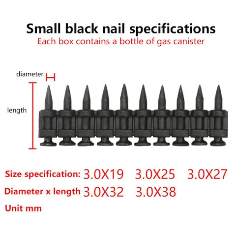Buy Gr Gas Nails High-efficiency Special Plastic Rows Of Steel Nails ...
