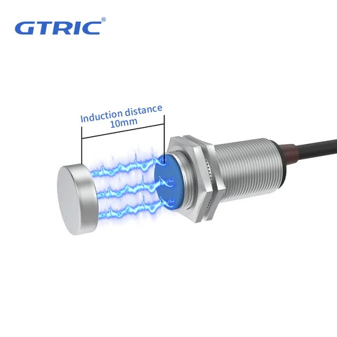 Buy Gtric High Quality M18 Series Hall Effect Magnetic Switch 10-30vdc 3-wires Flush Type Pnp No ...