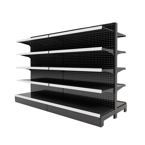 Buy Heavy Duty Supermarket Metallic Shelves Store Display Racks Gondola ...