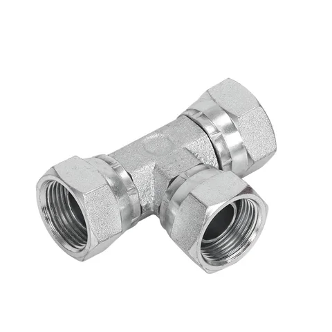 Buy High Quality Carbon Steel Hydraulic Swivel Tee Fittings Hydraulic 3 ...