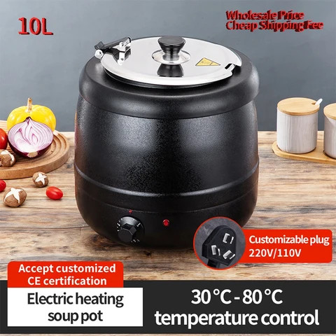 Buy Hotel Equipment 10l Stainless Steel Buffet Food Warmer Large Soup ...