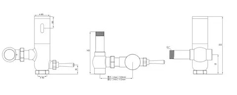 Buy Intelligent Auto Infrared Sensor Toilet Flushometer Valve With Foot ...