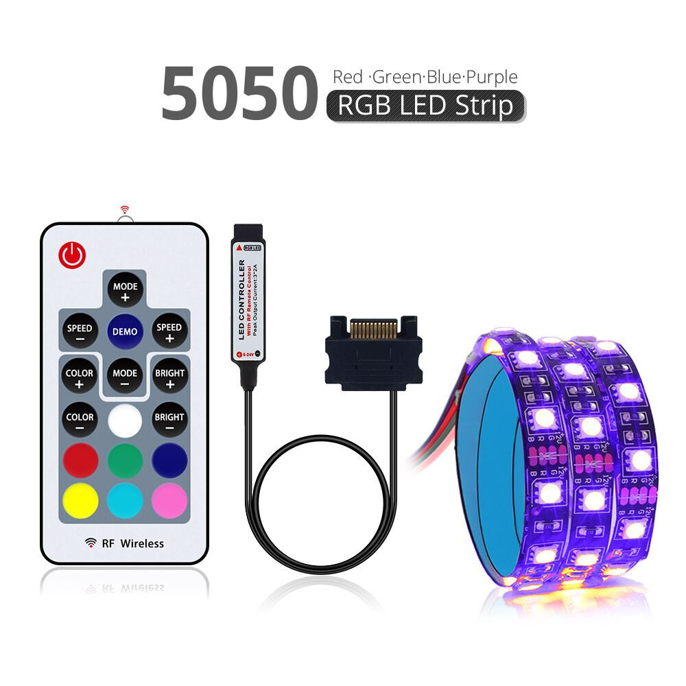 Buy Led Strip For Computer Cases 4 Pin Rgb Connector Decoration Rgb Led ...